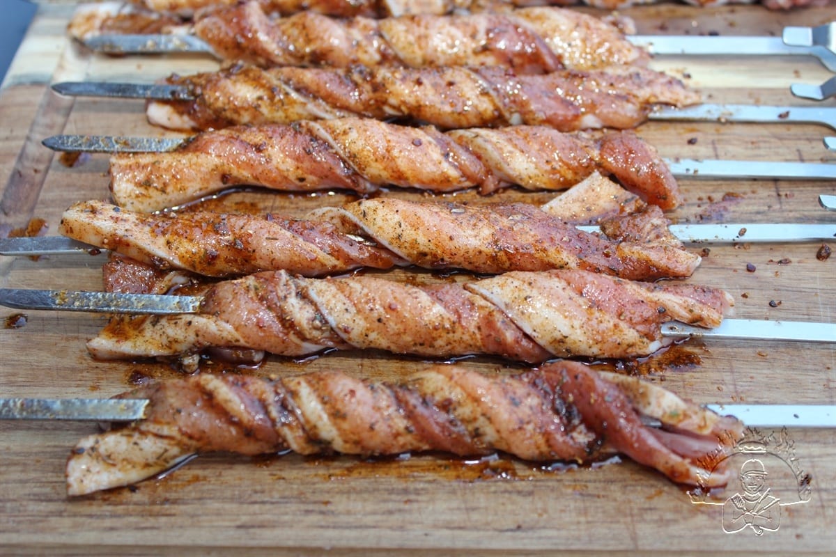 Grillfackeln mit Speck-Mais-Dip | GG-grillen.de